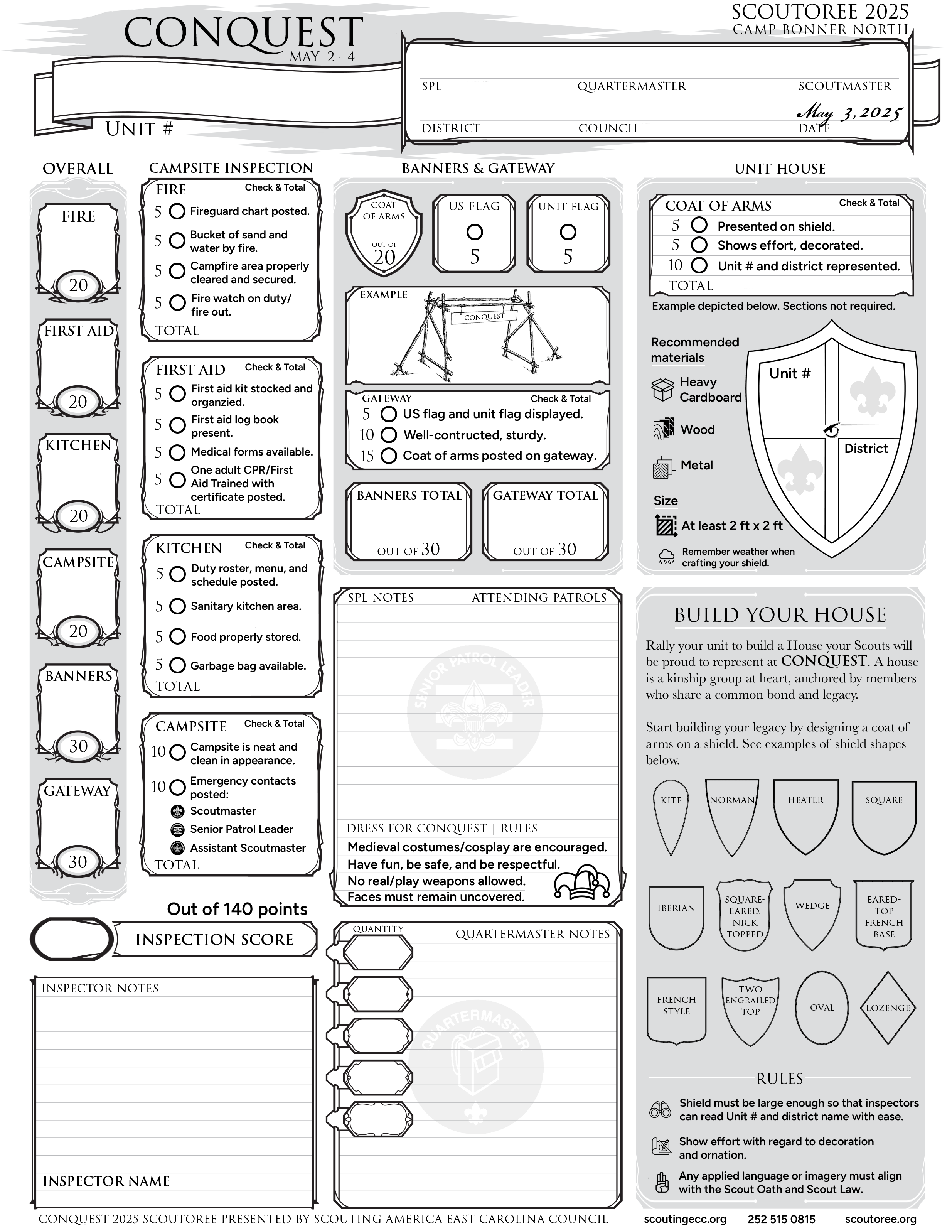 Campsite Inspection – Boomtown 426 | East Carolina Council Scoutoree ...